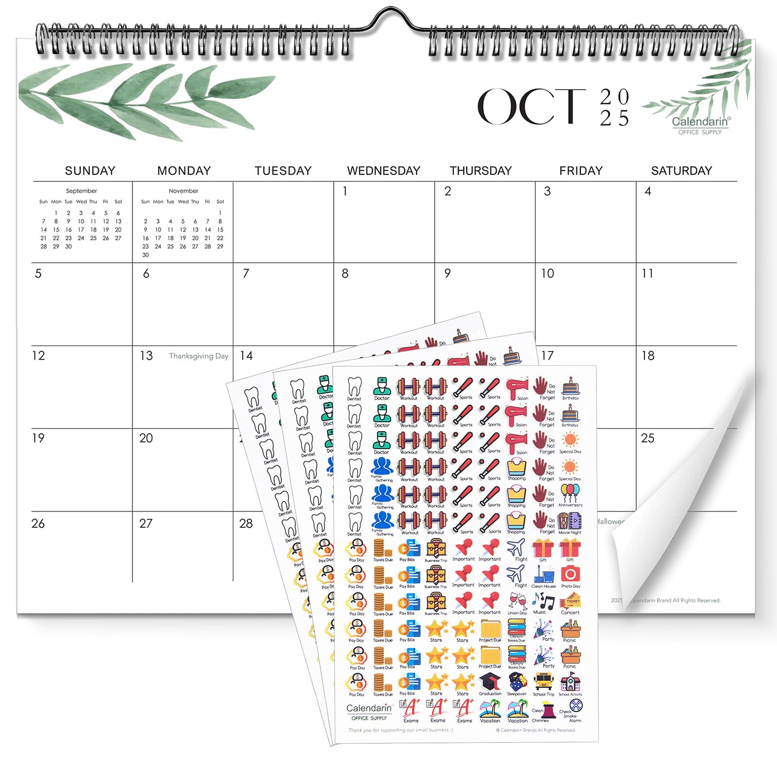 Click here for Calendarin Wall Calendar 2026 For Canada  20 Month... prices