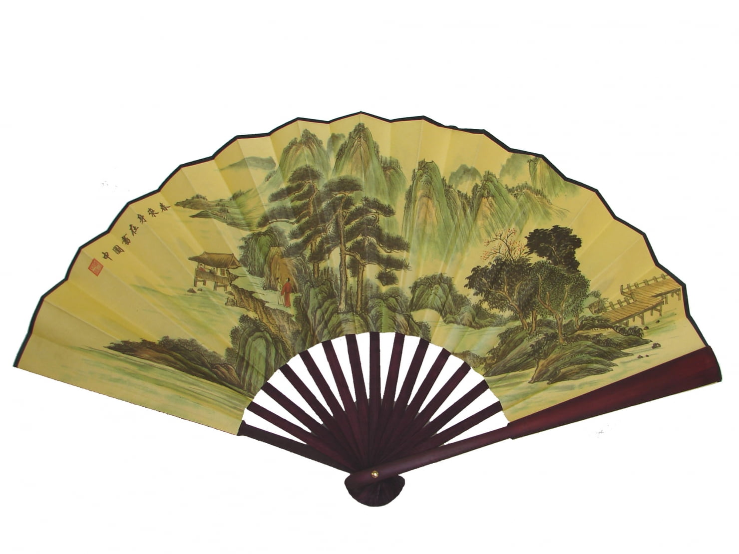 Big Hand Fan w/ Picture of Mountain - Walmart.com