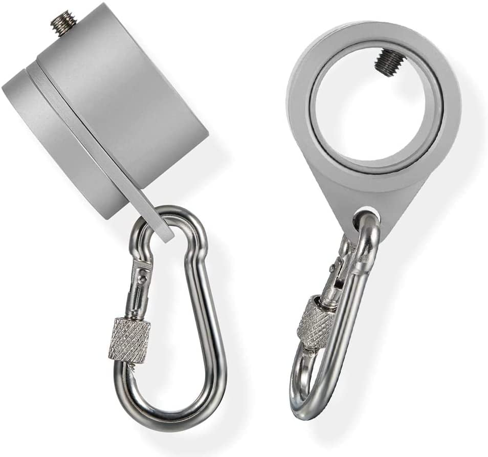 Plannu Aluminum Flagpole Rings, Rotating Flagpole Flag Clips, 360 ...