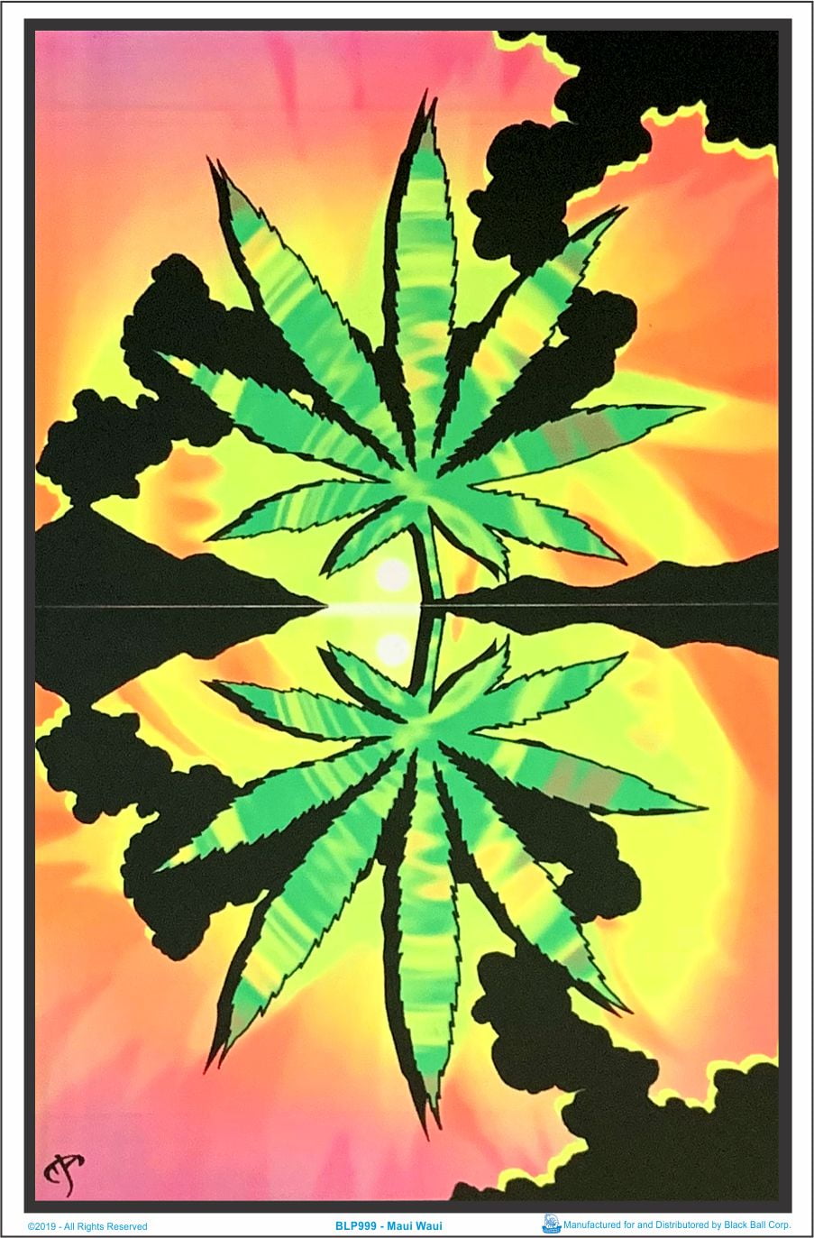 Blacklight Weed Posters