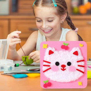 DIY Cat Craft Kit for Kids - Handmade Plush Toy Making Activity ...