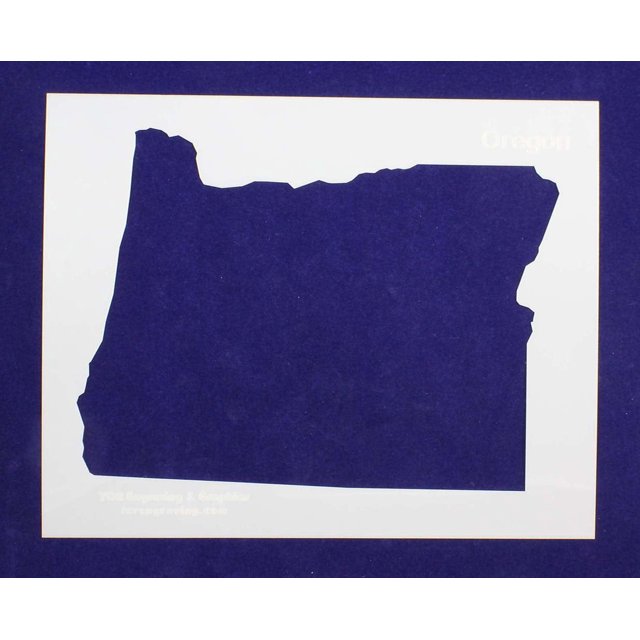 State of Oregon Stencil 14 Mil 8" X 10" Painting /Crafts/ Templates ...