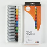 Daler-Rowney Simply Acrylic Paint Set, 12 Assorted Colors, 12 ml / 0.4 ...