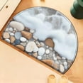 D Entryway Half Circle Floor Mat, Anti-Slip And Stain-Resistant, Ideal ...
