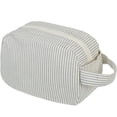 Striped Bag, Large Capacity Handheld Travel Organizer with Zipper ...