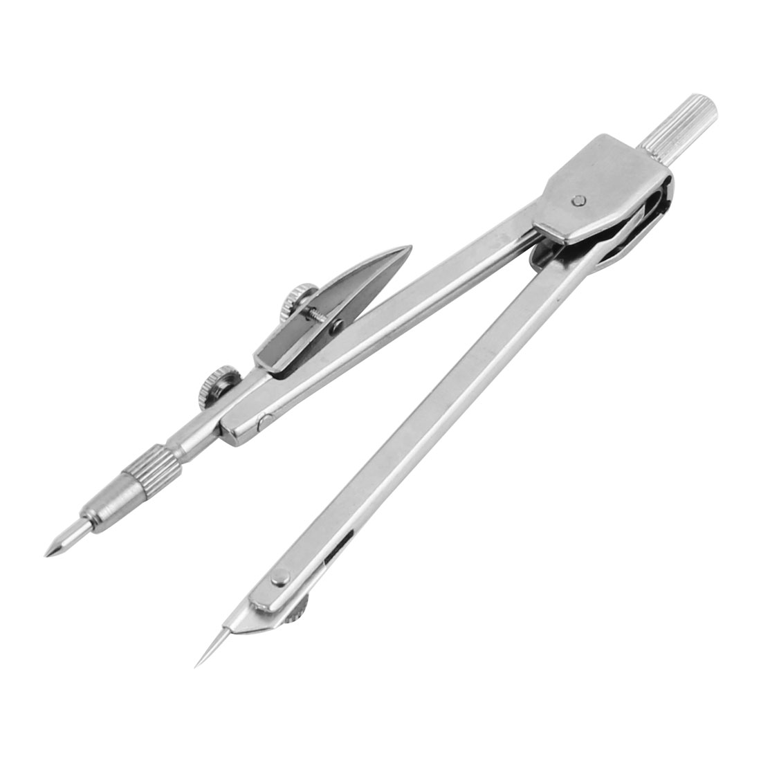 Student Metal Math Geometry Tool Drawing Compass Silver Tone 17 5cm Max student-metal-math-geometry-tool-drawing-compass-silver-tone-17-5cm-max