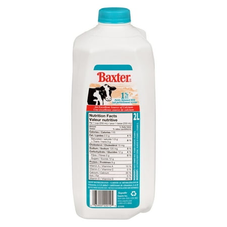 Baxter 1% Partly Skimmed Milk | Walmart Canada