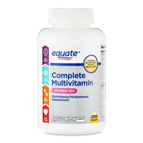 Equate Complete Multivitamin/Multimineral Supplement Tablets, Women 50 ...