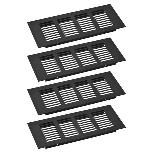 4 Pack Rectangle Ventilation Grille Aluminum Alloy Mesh Air Vent Cover ...