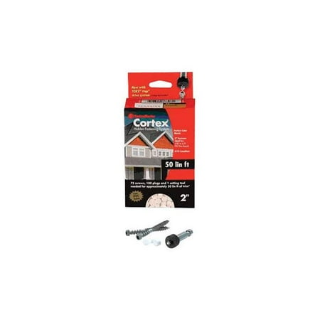 Fastenmaster Cortex 2.75 in. Square Trim Head Smooth Carbon Steel Deck ...