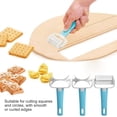 ABCISI 3PCS Pastry Rolling Cutter, Rolling Cookie Cutter Plastic Dough ...