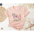 Cat Mom Shirt Floral Cat Shirt Purr Shirt Cat Mom Floral Cat Tee Cat ...