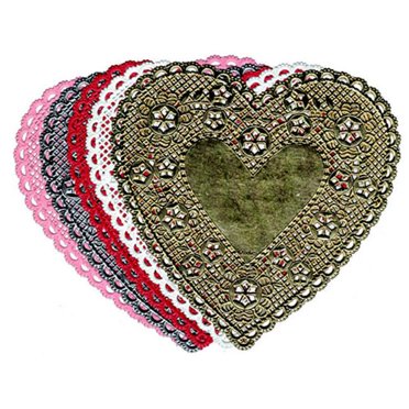 Heart Shaped Paper Doilies, White, 6in, 30ct - Walmart.com