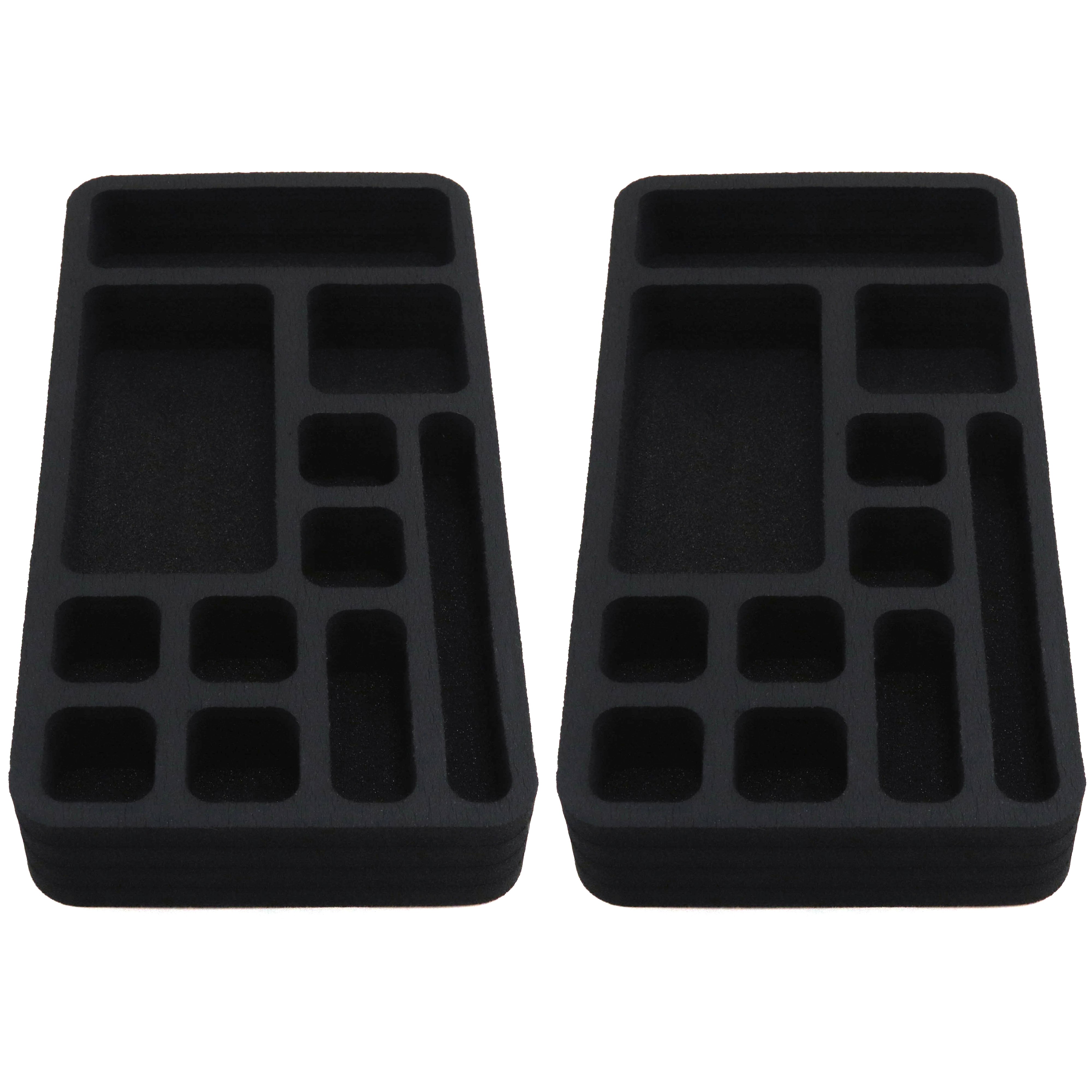 Polar Whale 2 Makeup Drawer Organizers Tray Washable Waterproof Foam ...