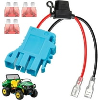 Blue Peg Perego 12v Battery Connector for Gaucho, Gator, Sportsman Ride ...