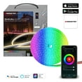 Monster LED 16.4ft Smart Outdoor Multi-Color Neon LED Light Strip ...