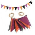 12Pcs Colorful Burlap Pennant Garlands, Easy Outdoor Indoor Party ...