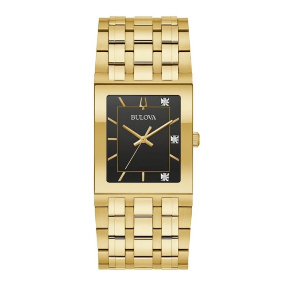Bulova Men's Diamond Accented Gold-Tone Watch - Walmart.com