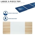 VIVO White & Light Wood 71 x 30 inch Table Top for Sit Stand Desk ...