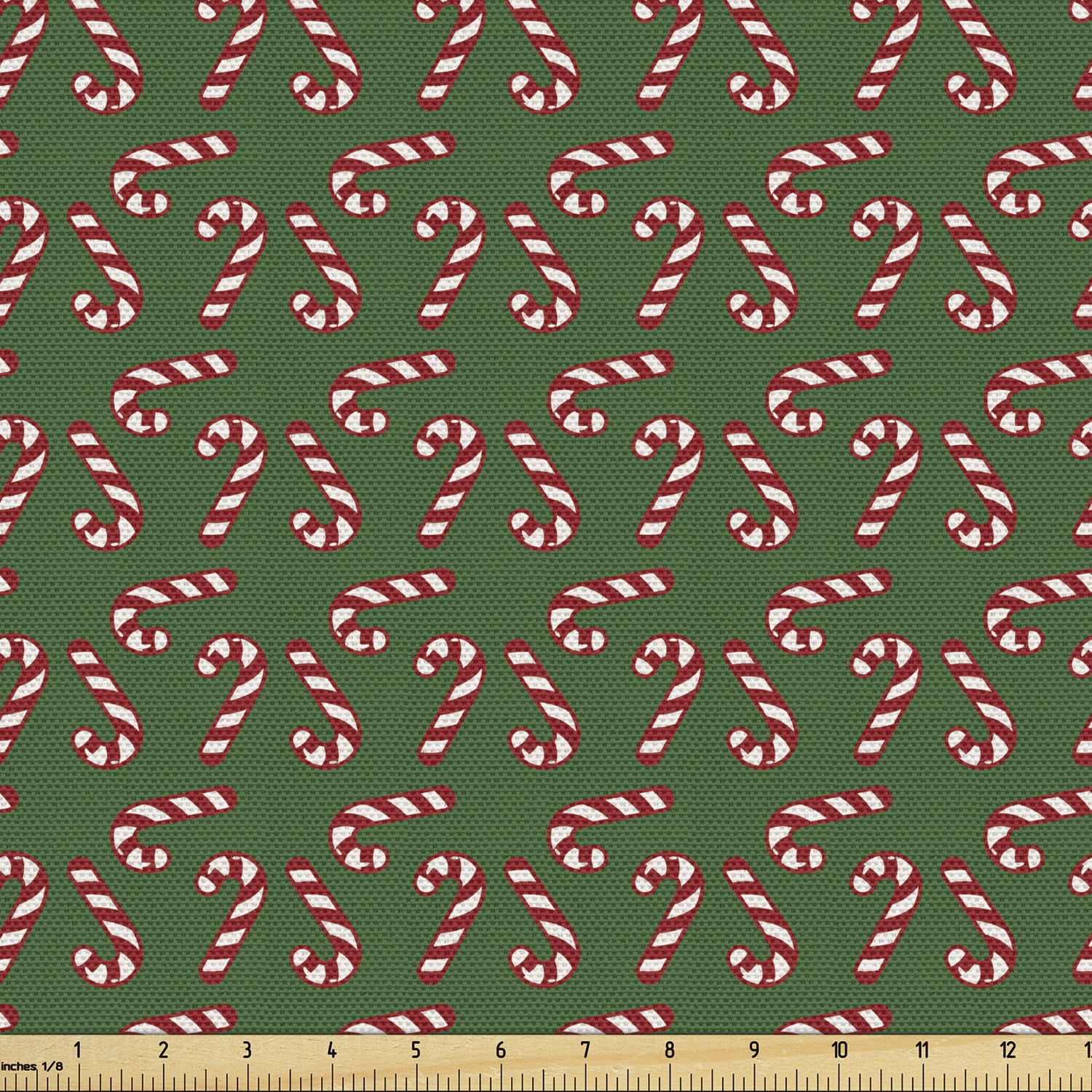 Christmas Upholstery Fabric by the Yard, Candy Canes and Lollipops ...