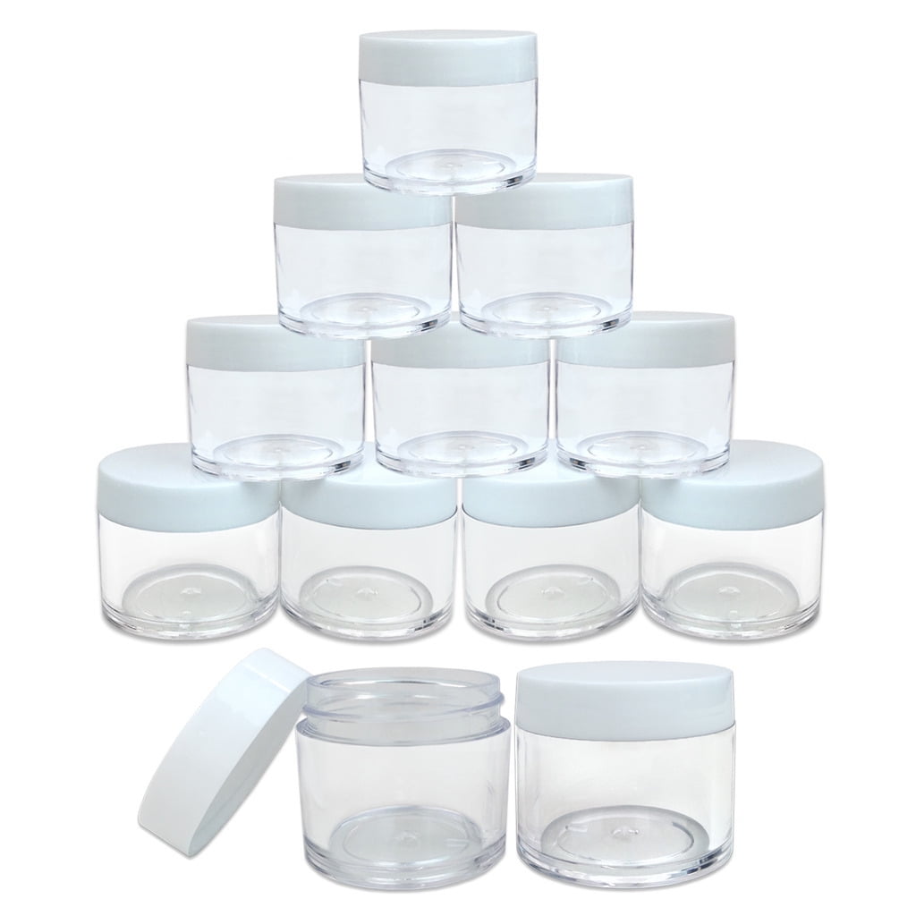Beauticom 36 Pieces 30G/30ML(1 Oz) Round Clear Plastic Container Jars ...