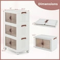 Costway 60 Gallon Storage Bins 3-Tier Stackable Storage Boxes with Lid ...