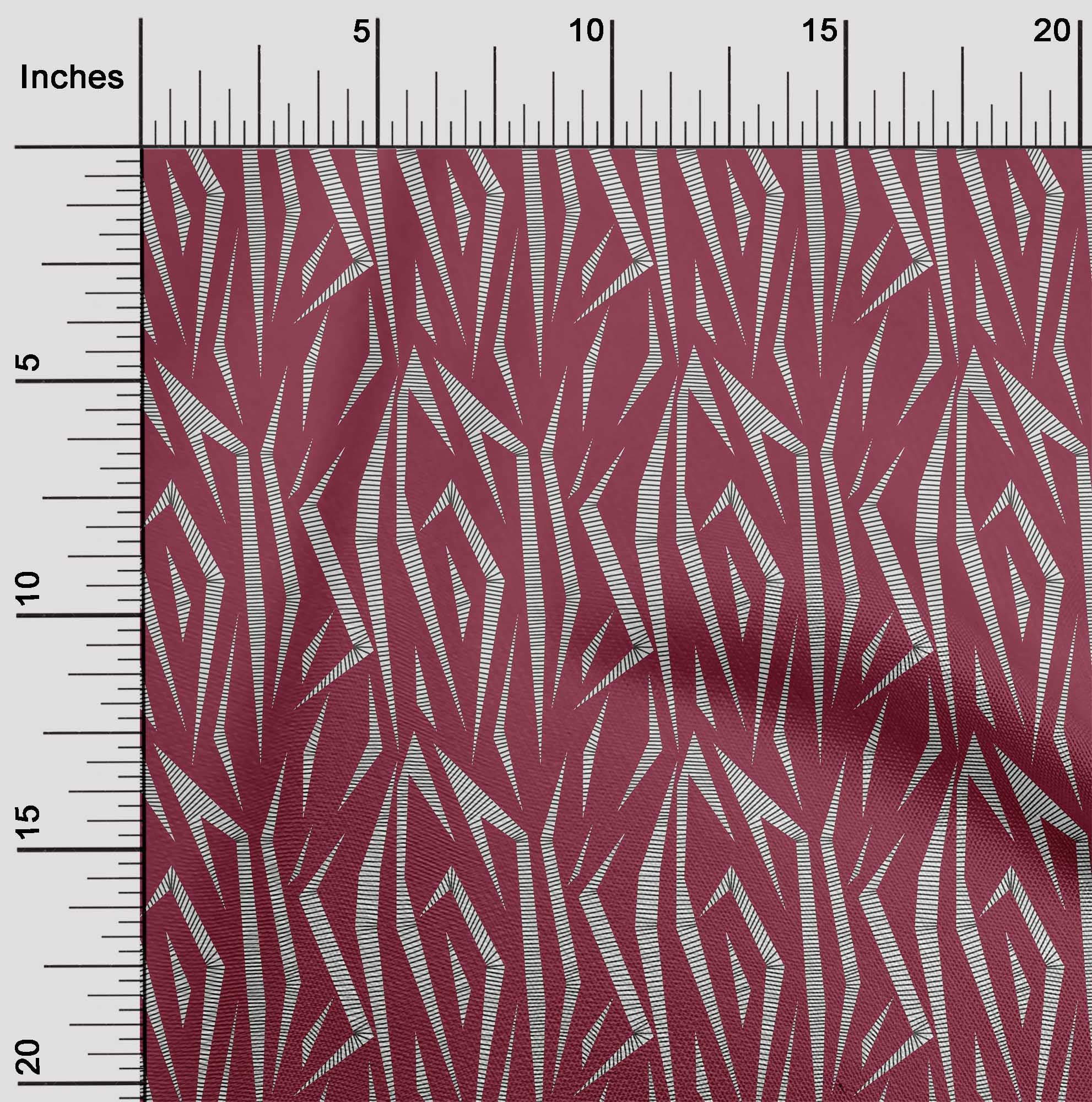 oneOone Silk Tabby Burgundy Fabric Skins Animal Sewing Material Print ...