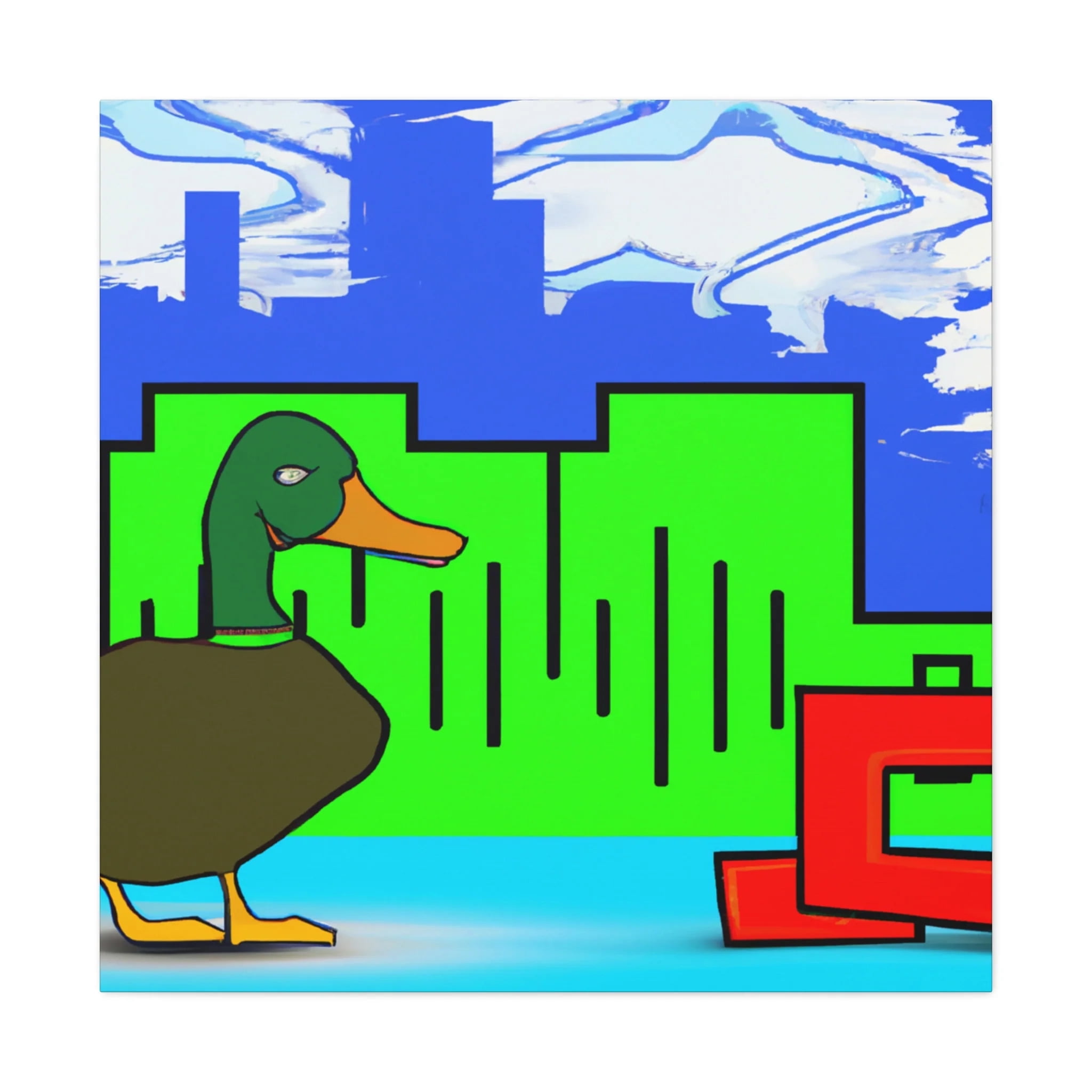 Duck With Attitude - Canvas - Walmart.com