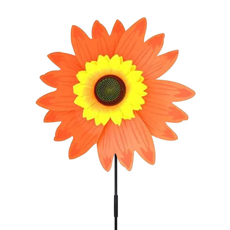 Large Sunflower Windmill Wind Sculptures Colourful Wind Spinner Garden ...
