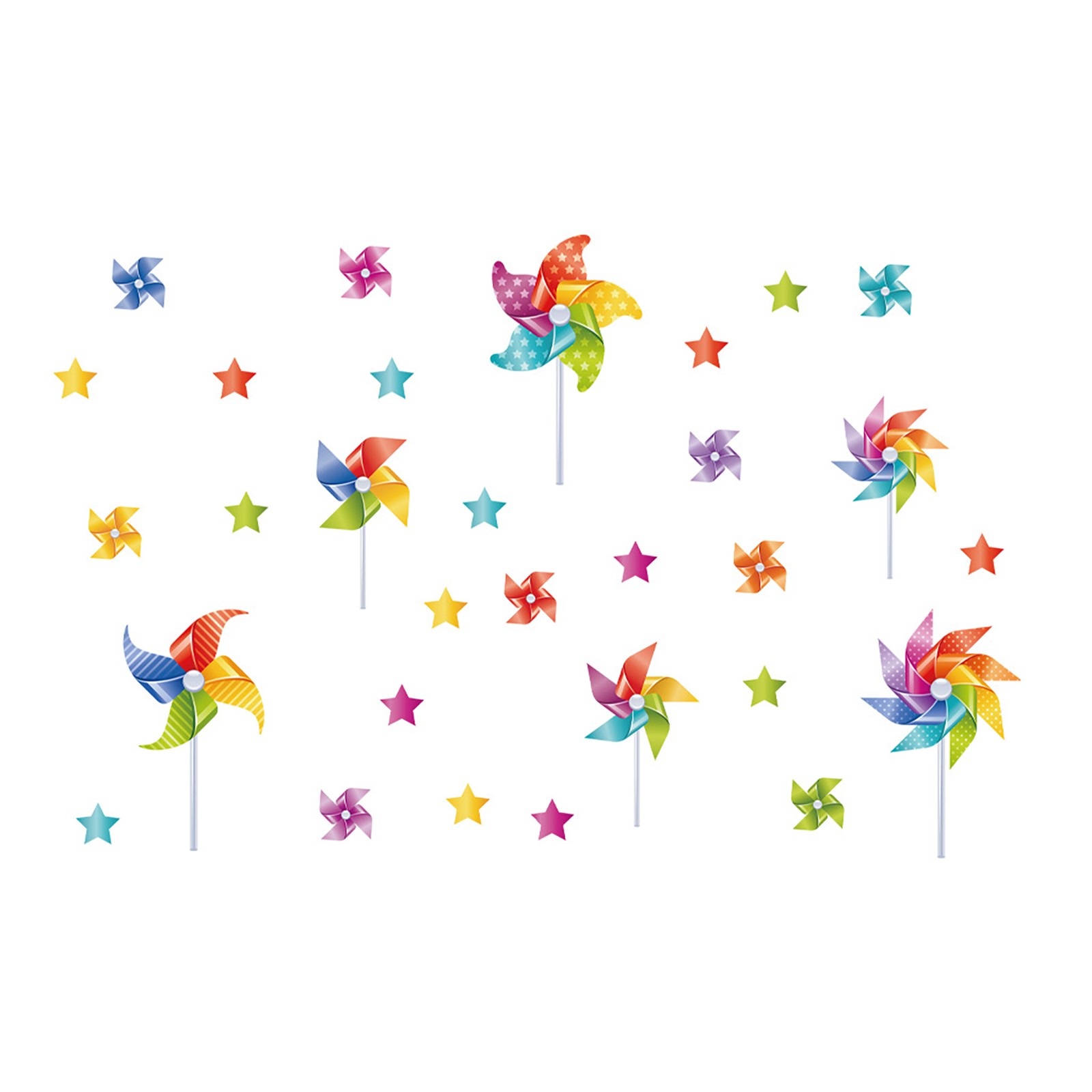 Stickers Cartoon Windmill Stickers Children's Room Decoration Stickers ...