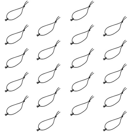 20pcs Elastic Cable Ties Bungee Cords Adjustable Cable Management ...