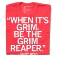 Andy Reid Grim Reaper Red Graphic Tee TShirt Gift - Walmart.com