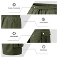 CIENVNSTG Cargo Bermuda Shorts for Men Stretch Relaxed Baggy Fit Work ...