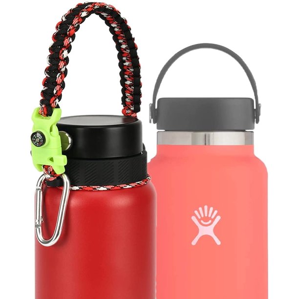 CPDD New Paracord Handle for Hydro Flask 2.0 Wide Mouth Bottle, Water ...