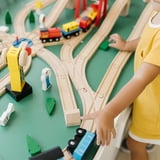 Melissa & Doug Deluxe Wooden Railway Train Set (130+ pcs) - Walmart.com