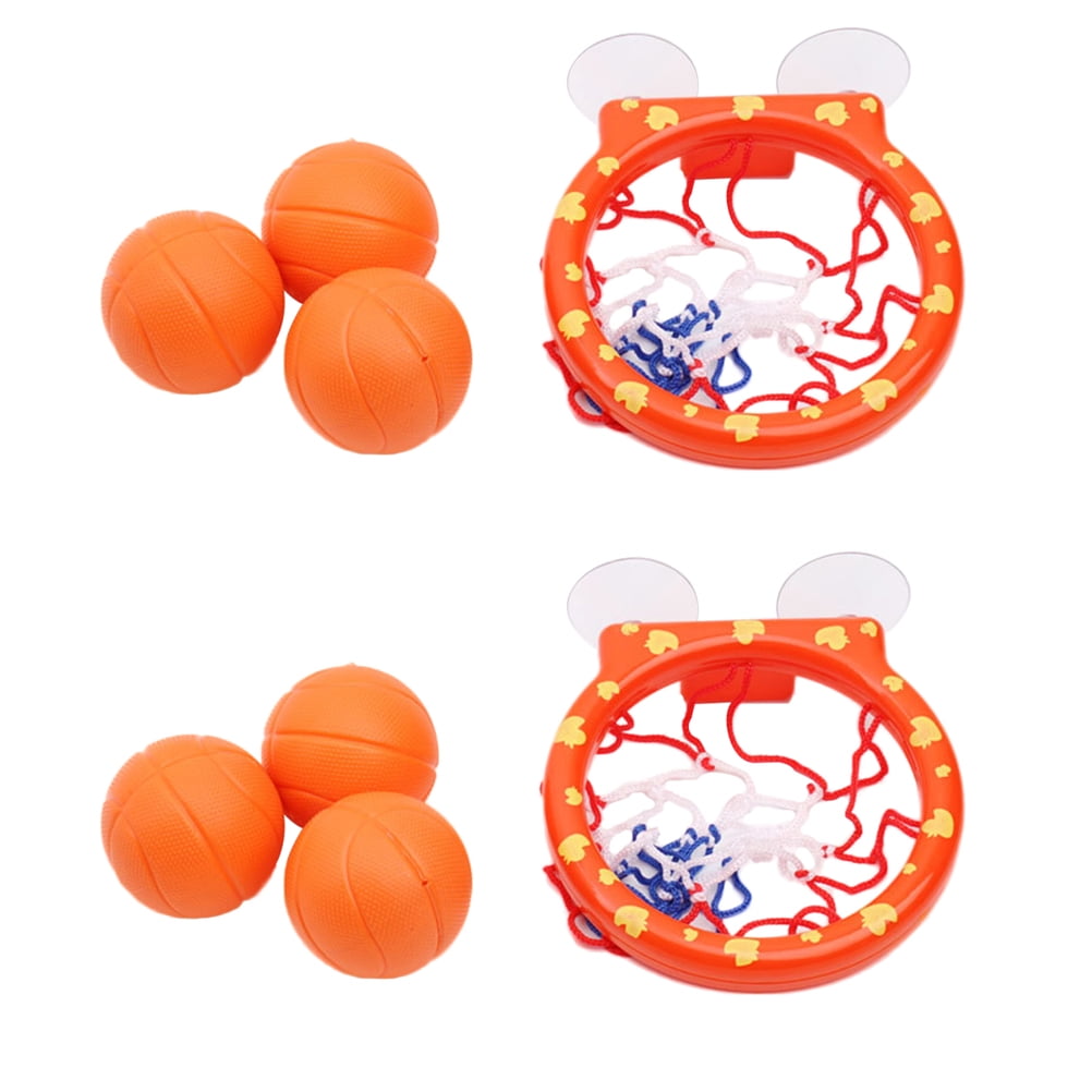 FRCOLOR 2 Sets Fun Basketball Hoops And Balls Playset Bathtub Shooting frcolor-2-sets-fun-basketball-hoops-and-balls-playset-bathtub-shooting
