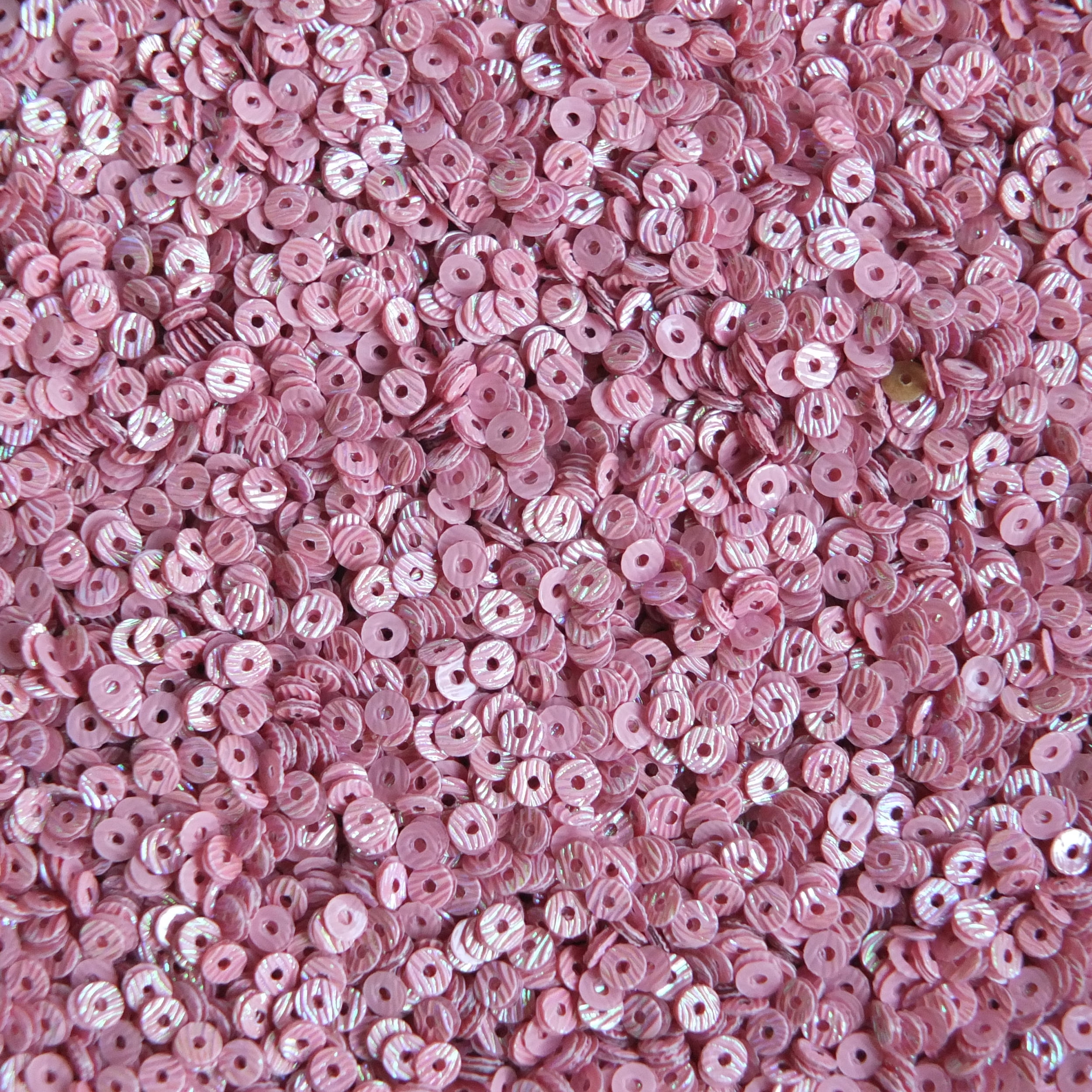 Rose Pink Sequins 3mm Embossed Iris Made in USA - Walmart.com