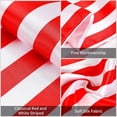 4 Pieces Red and White Striped Table Runner Carnival Tablecloth ...