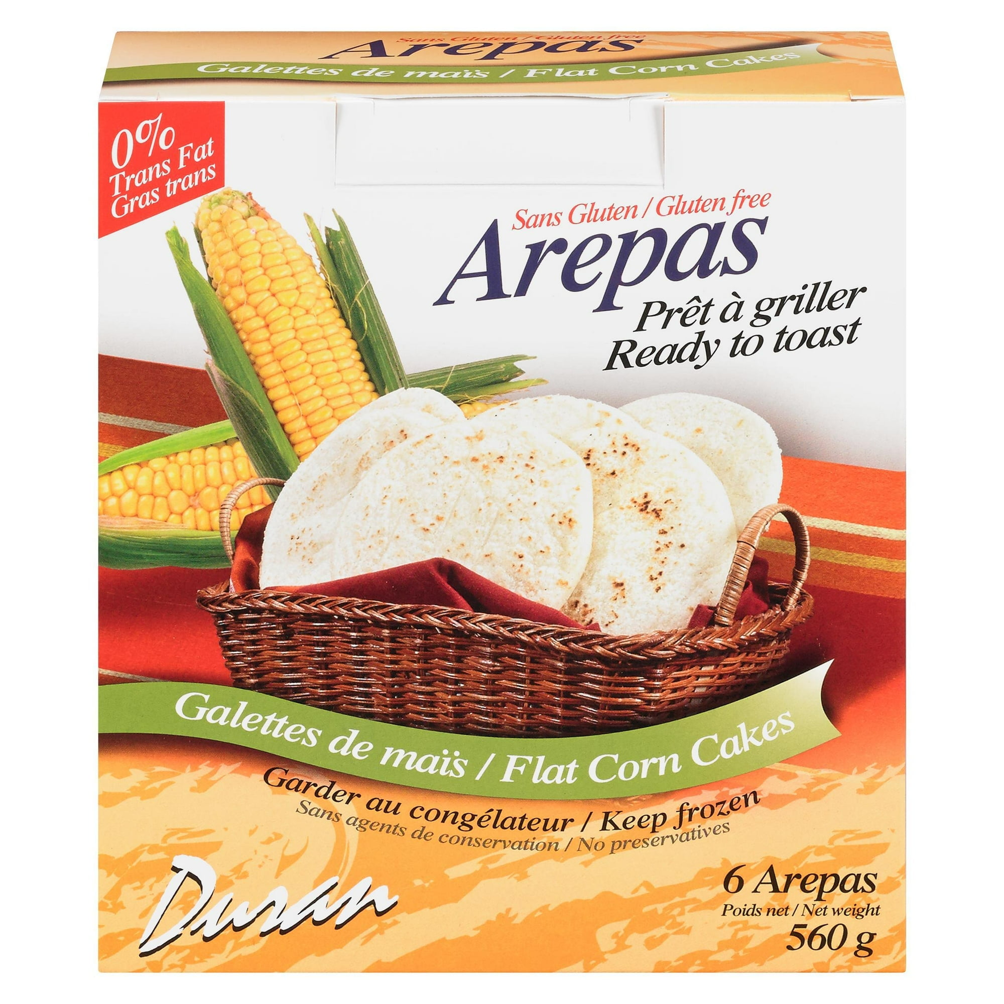 Click here for Brars Duran Arepas Flat Corn Cake 560 G prices