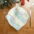 GZHJMY Set of 1 Watercolor Lavender Flowers Satin Napkin Square 20 ...