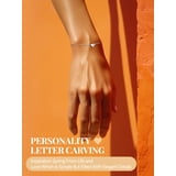 Silvora Silver Letter L Bracelet Women Sterling Silver Heart Jewelry ...