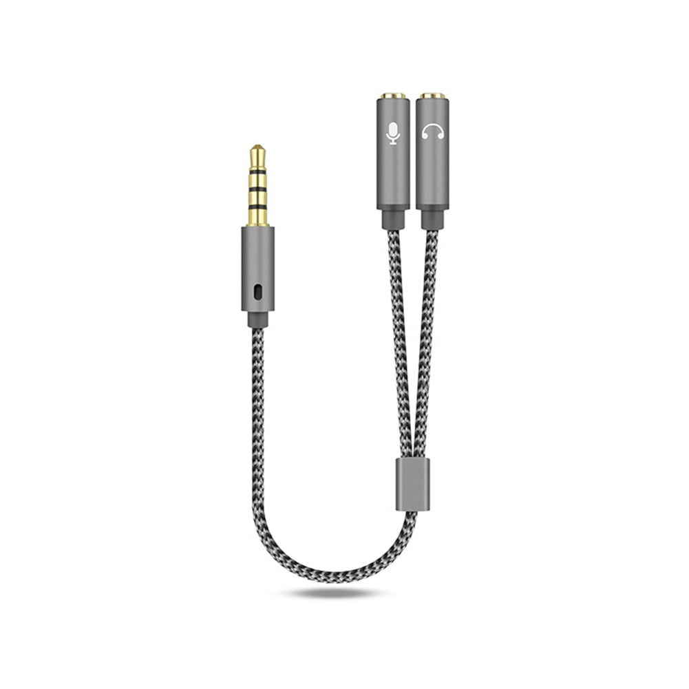 3.5mm Audio Splitter Cable for Computer Jack 3.5mm 1 Male to 2 Female ...