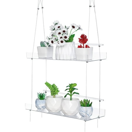 Clear Hanging Window Plant Shelves,Indoor Windows Wall Hanging Plant ...