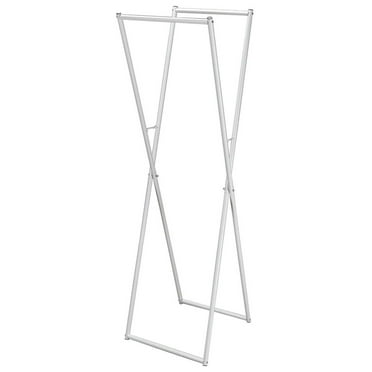 Household Essentials Valet Folding Clothes Rack, Strong Metal X-Frame ...