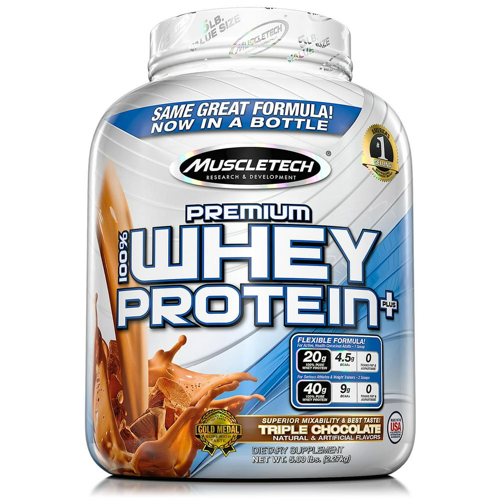 The MuscleTech Premium 100% Whey Protein, Chocolate (5 lbs.) - Walmart ...