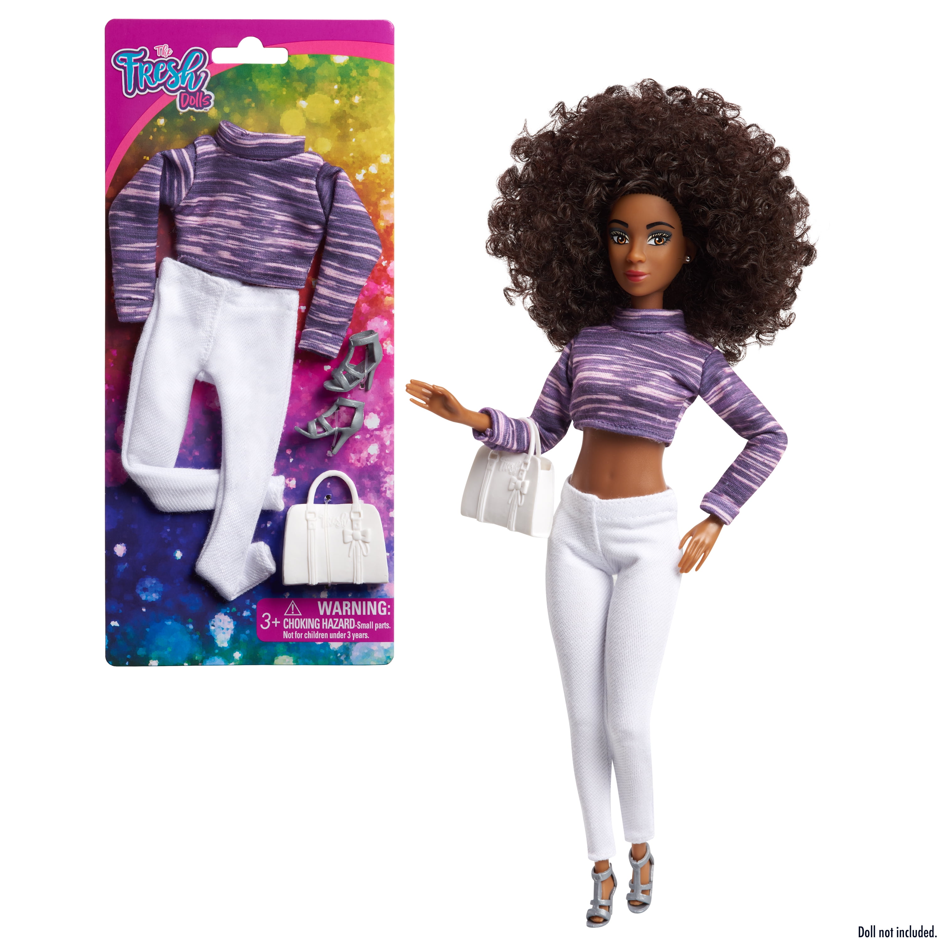 Fresh Dolls Accessory Set Pretty in Purple - Walmart.com
