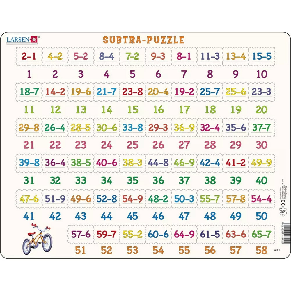 Larsen Puzzles Learning Subtraction Children's Educational Jigsaw ...