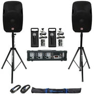 Complete Professional 2000 Watts Complete PA System 6 Ch Mixer 10 ...