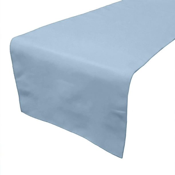 Poplin Table Runner Solid Light Blue - Walmart.com