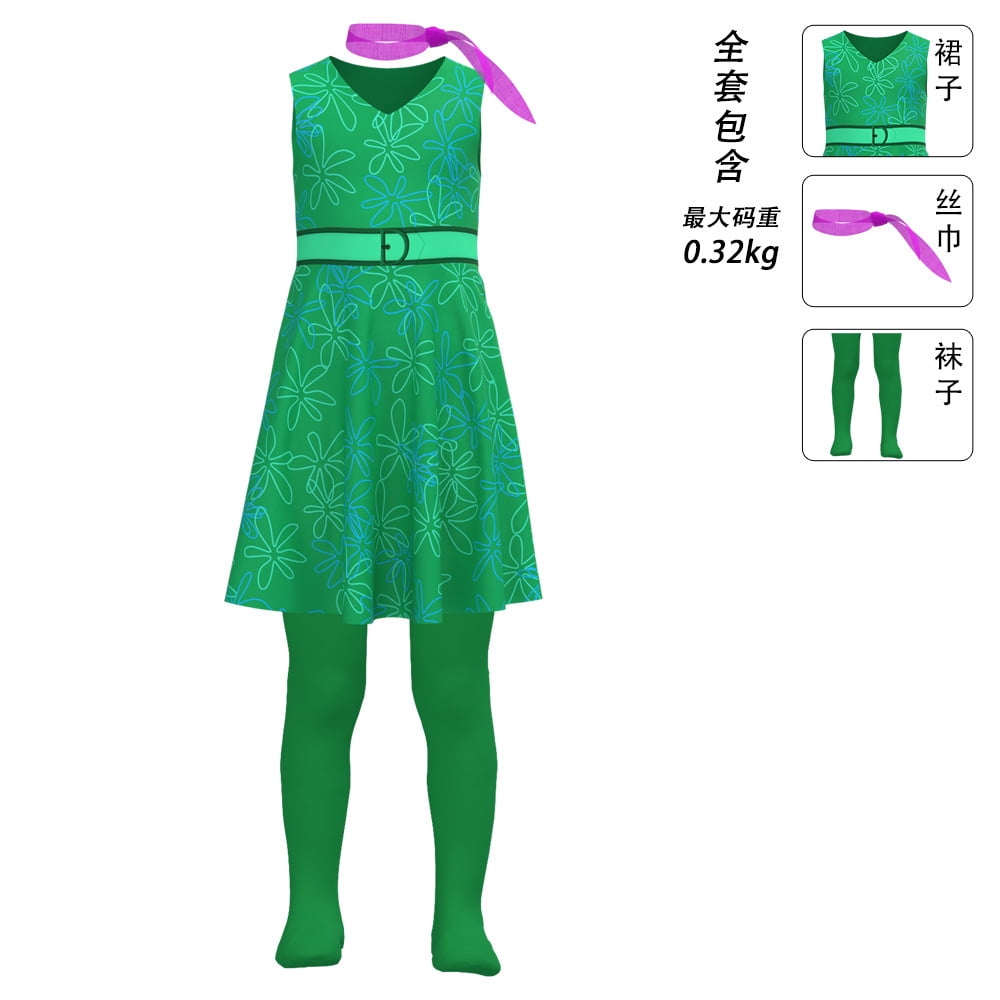 Disfraz de cosplay de la película de anime Inside Out 2, Joy, envidia ...